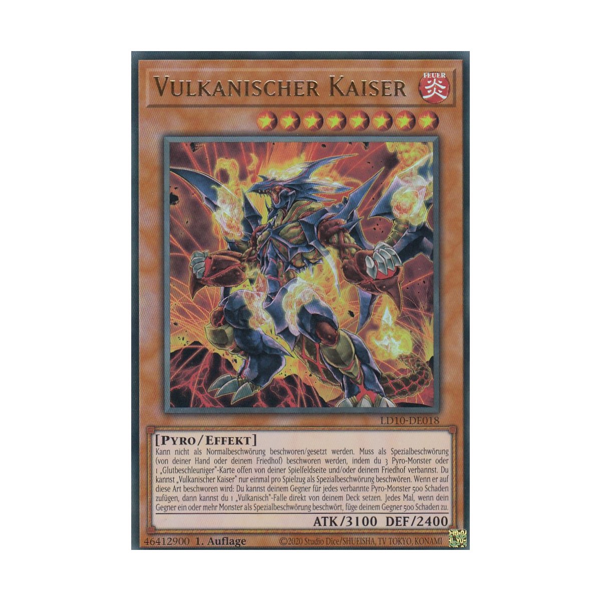 Vulkanischer Kaiser LD10-DE018 Legendary Duelists: Soulburning Volcano ...