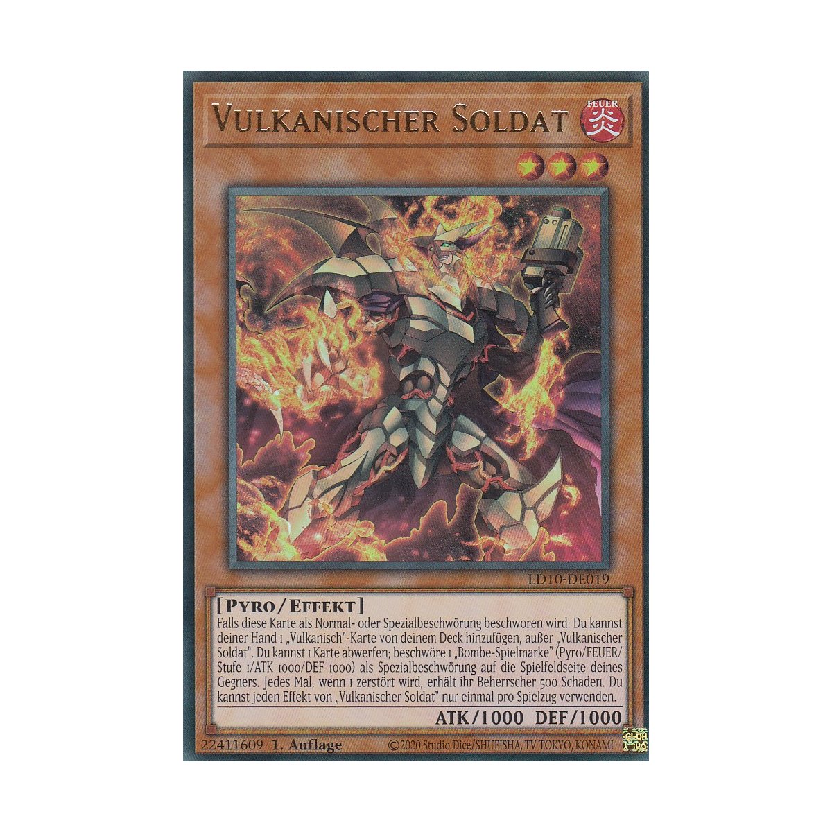 Vulkanischer Soldat LD10-DE019 Legendary Duelists: Soulburning Volcano ...