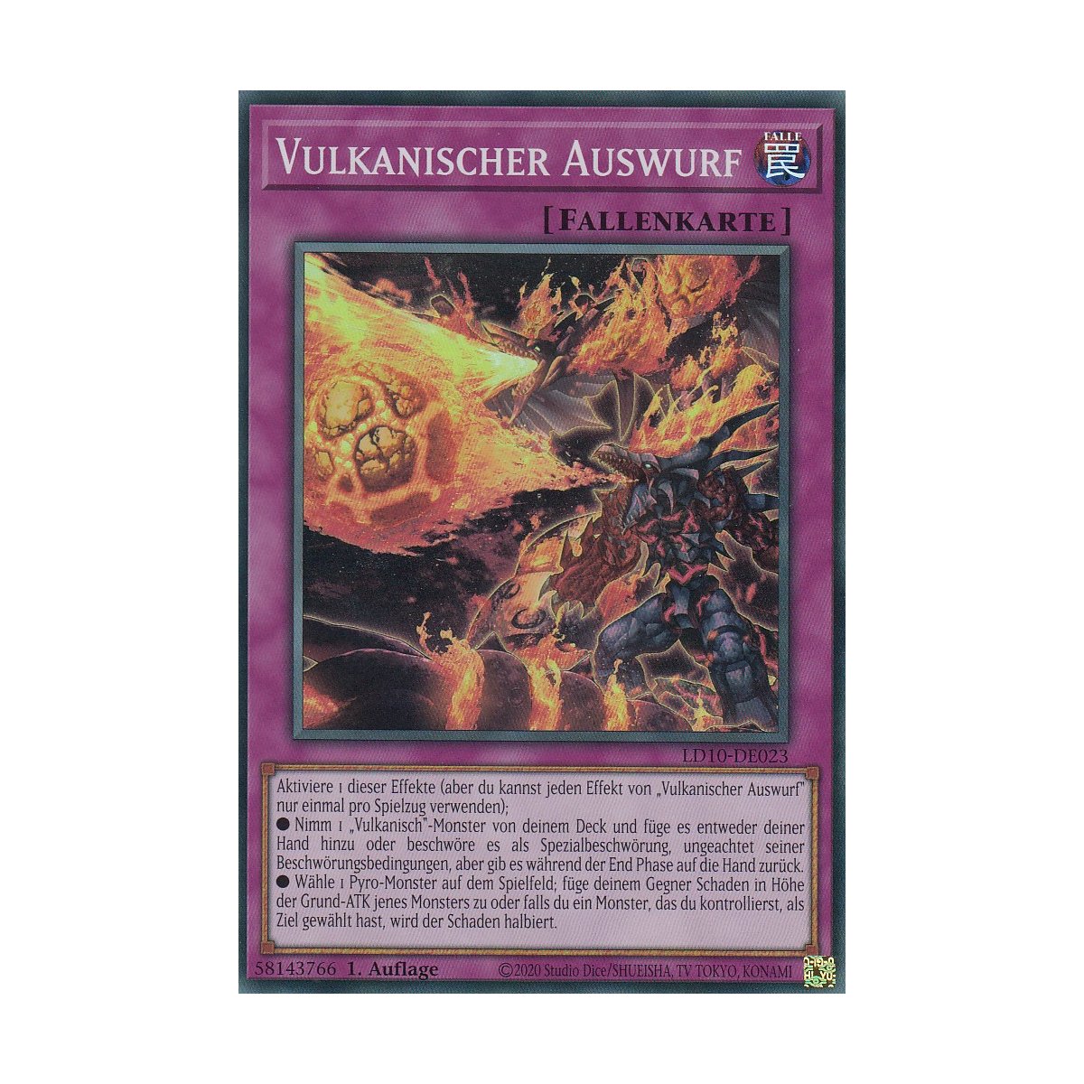 Vulkanischer Auswurf LD10-DE023 Legendary Duelists: Soulburning Volcano ...