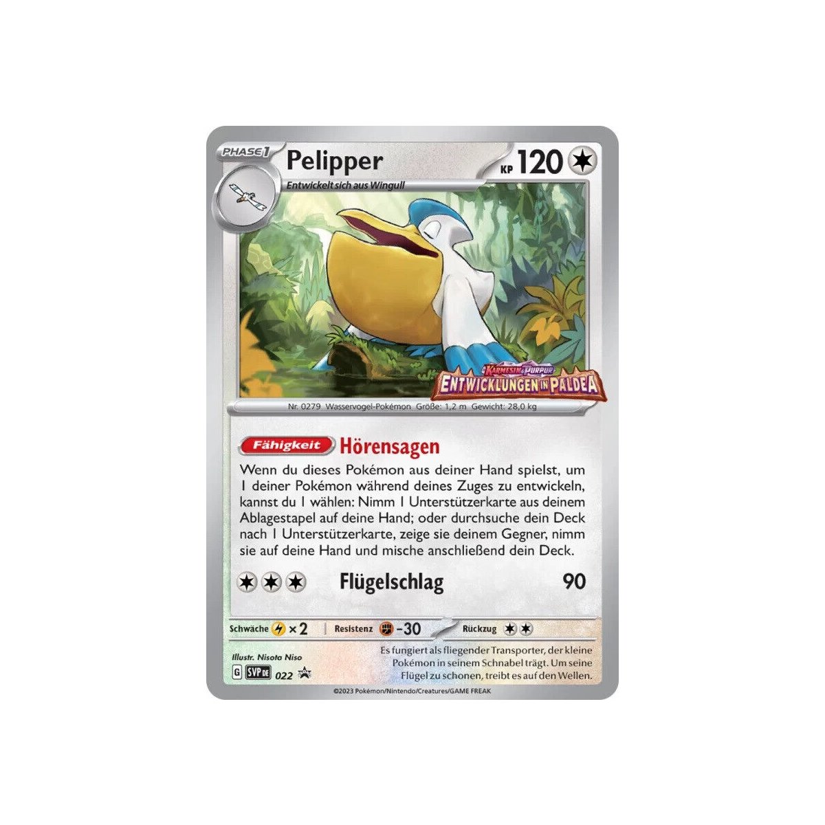 Pelipper SVP022 Karmesin & Purpur Promos Pokemon Karte kaufen