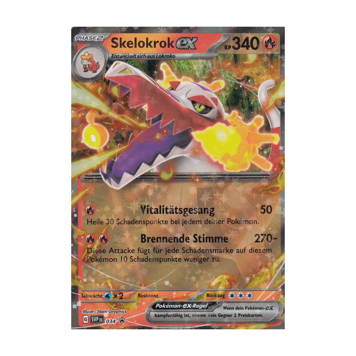 Skelokrok ex SVP034 Karmesin & Purpur Promos Pokemon Karte kaufen