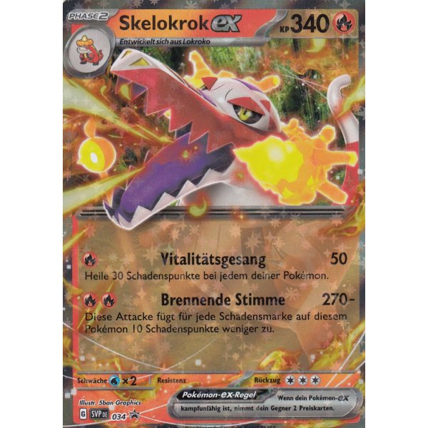 Skelokrok ex SVP034 Karmesin & Purpur Promos Pokemon Karte kaufen