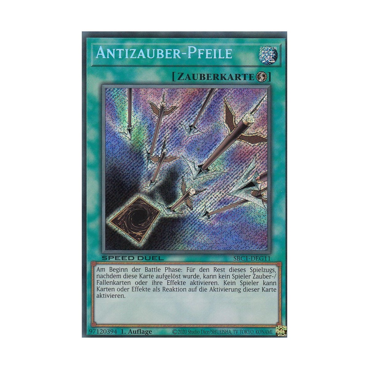 Antizauber-Pfeile (Secret Rare) SBC1-DEG11-Secret-Rare Speed Duel: Streets of Battle City kaufen