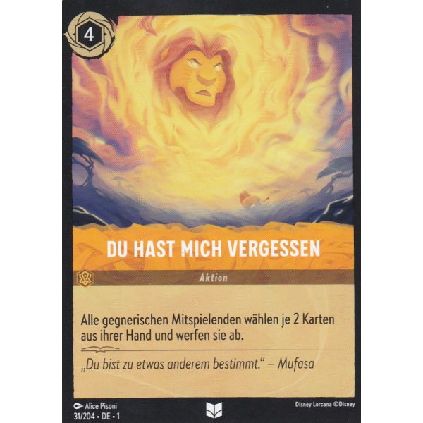 Du Hast Mich Vergessen 31/204 1TFC-031 Das Erste Kapitel kaufen