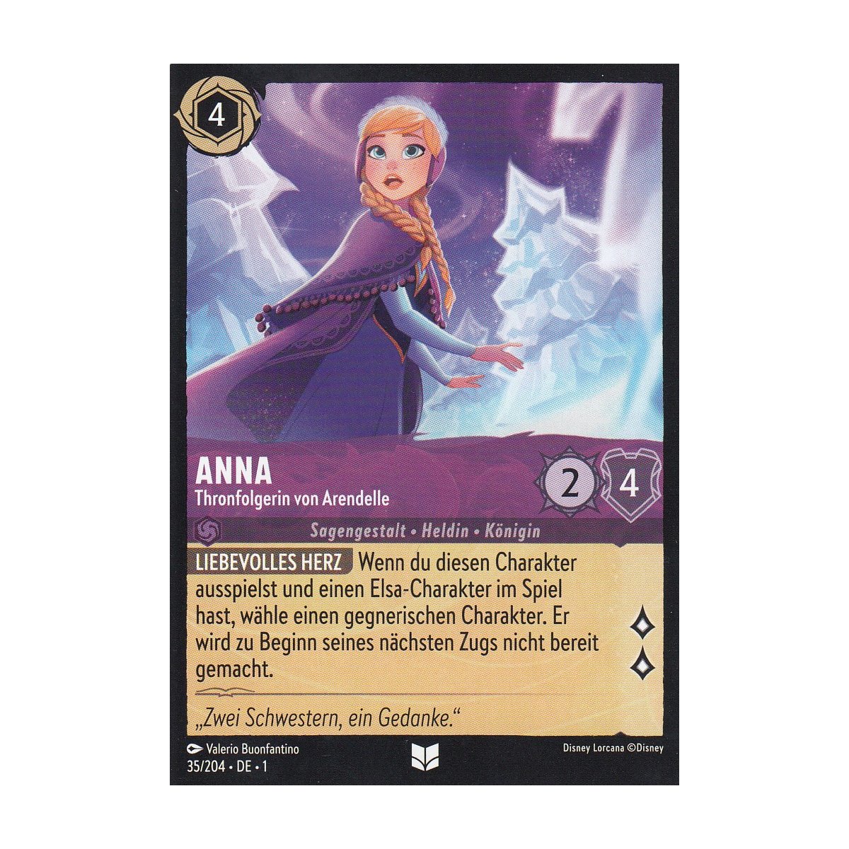 Anna - Thronfolgerin von Arendelle Holo 35/204 1TFC-035-Holo Das Erste ...