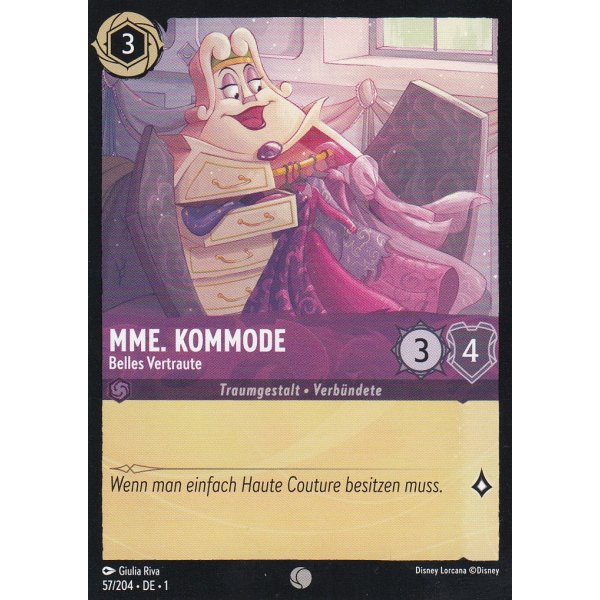 Mme. Kommode - Belles Vertraute Holo 57/204 1TFC-057-Holo Das Erste ...