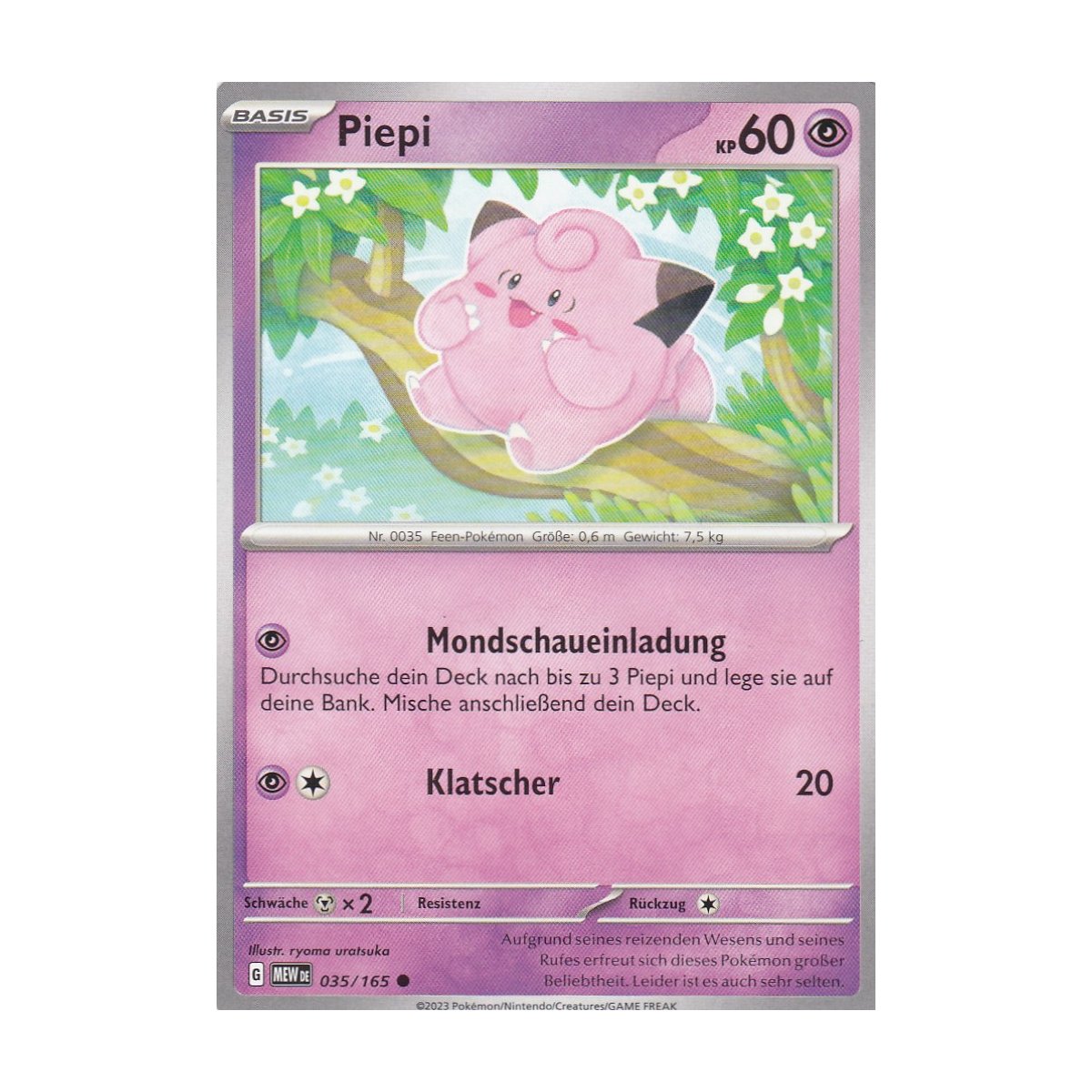 Piepi 035/165 MEW 151 Pokemon Karte günstig kaufen