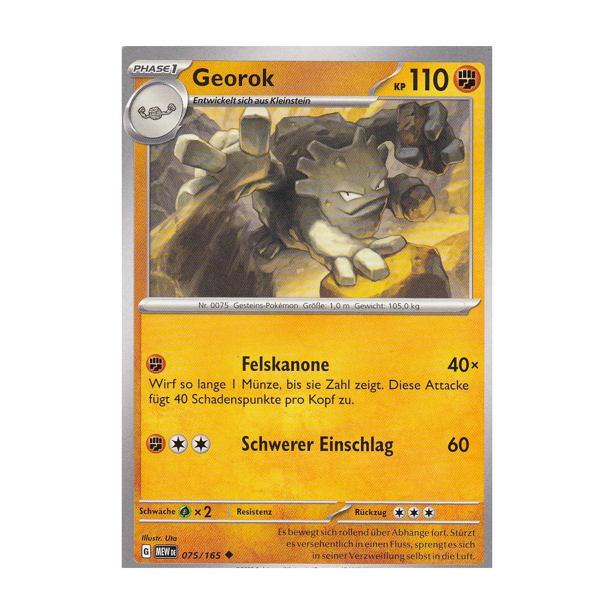 Georok 075/165 MEW 151 Pokemon Karte günstig kaufen