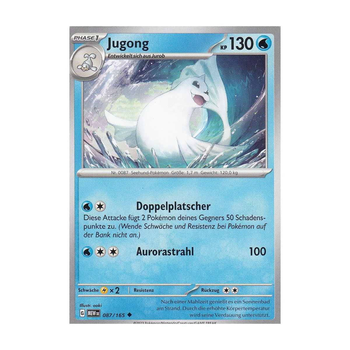 Jugong 087/165 MEW 151 Pokemon Karte günstig kaufen