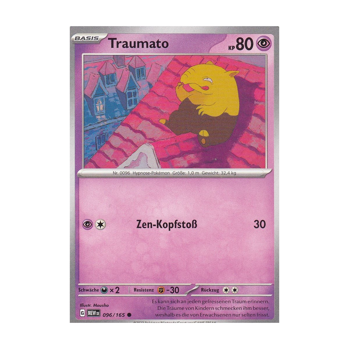 Traumato 096/165 MEW 151 Pokemon Karte günstig kaufen