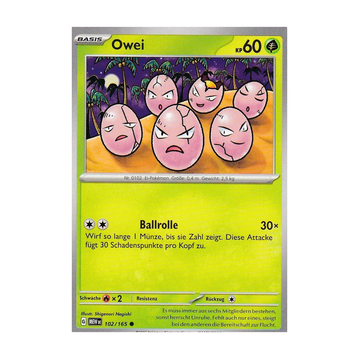 Owei 102/165 MEW 151 Pokemon Karte günstig kaufen