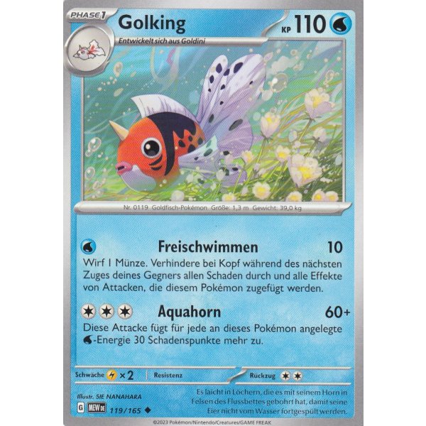Golking 119/165 MEW 151 Pokemon Karte günstig kaufen