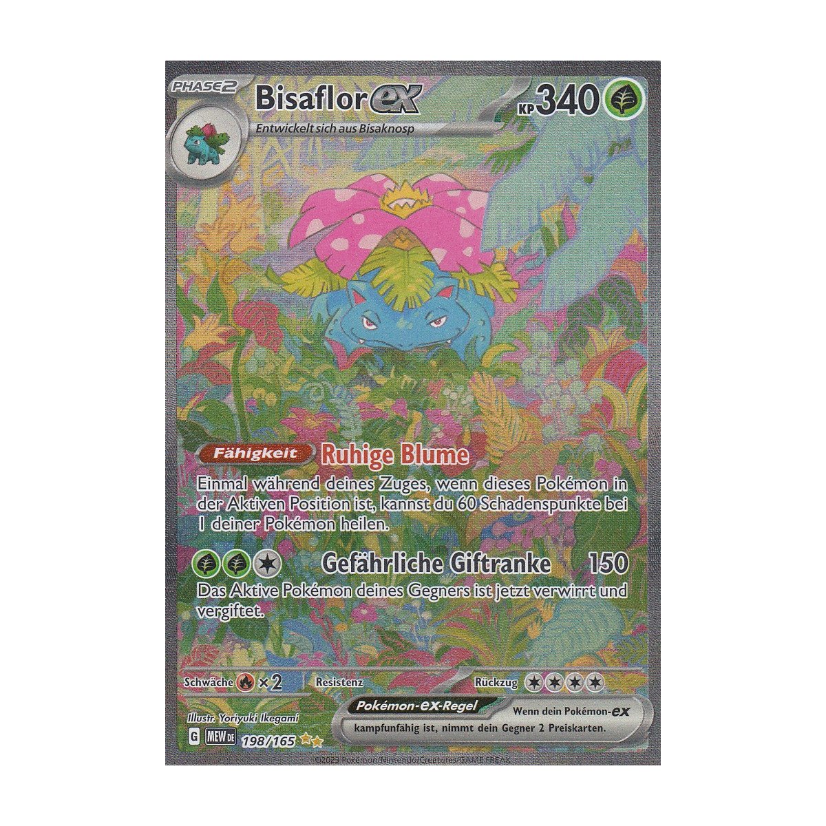 Bisaflor ex 198/165 Special Illustration Rare MEW 151 Pokemon Karte kaufen