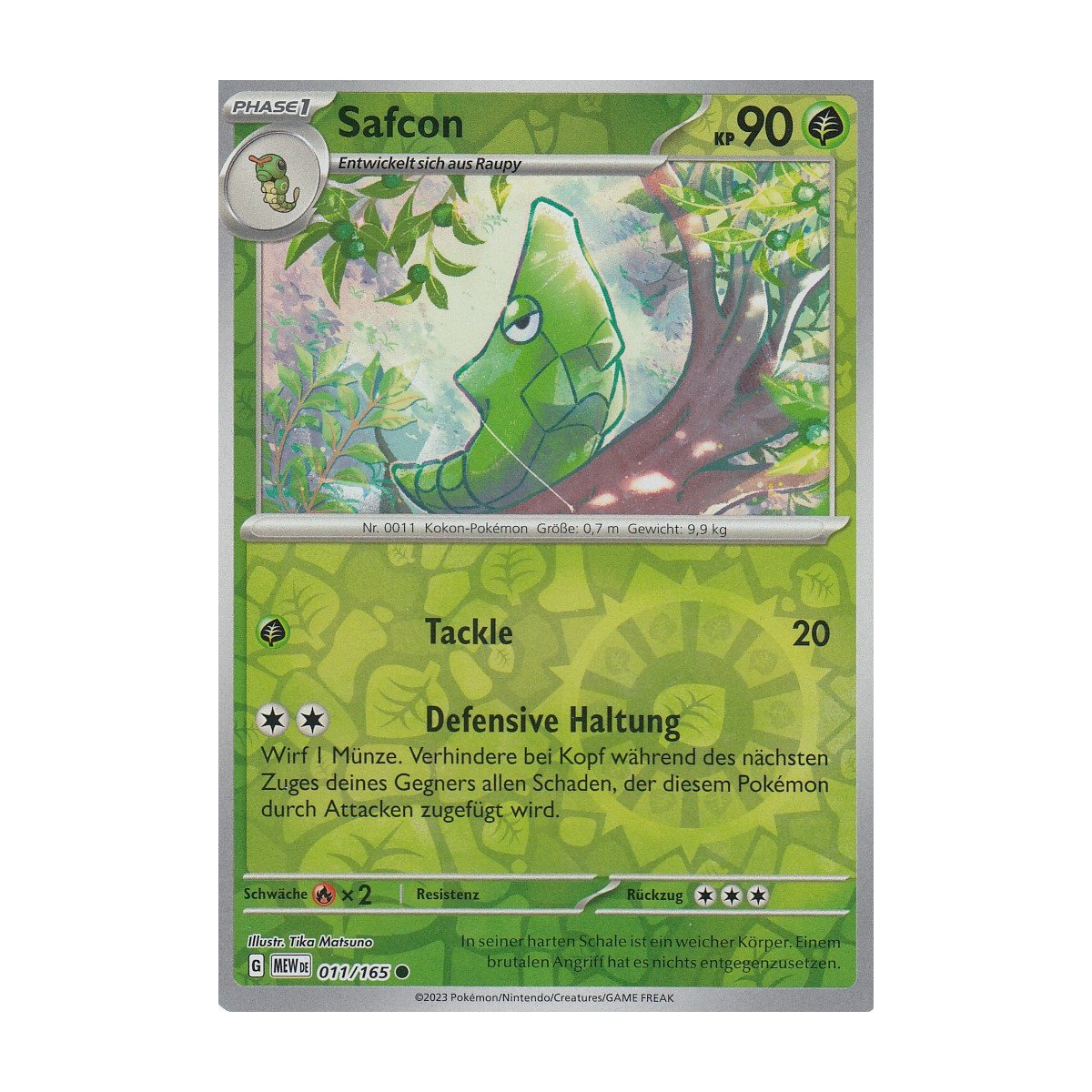 Safcon 011/165 REVERSE HOLO MEW 151 Pokemon Karte günstig kaufen