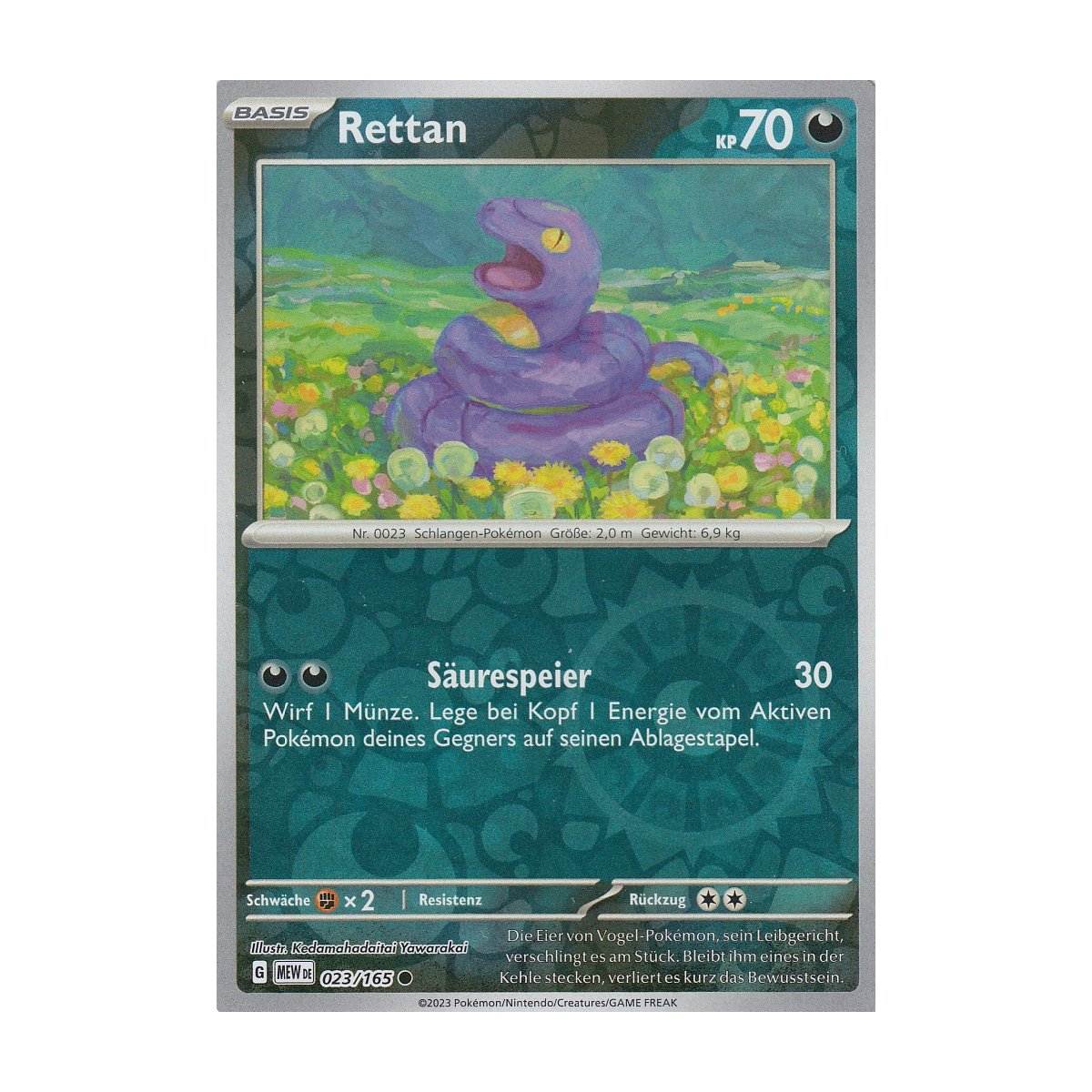 Rettan 023/165 REVERSE HOLO MEW 151 Pokemon Karte günstig kaufen