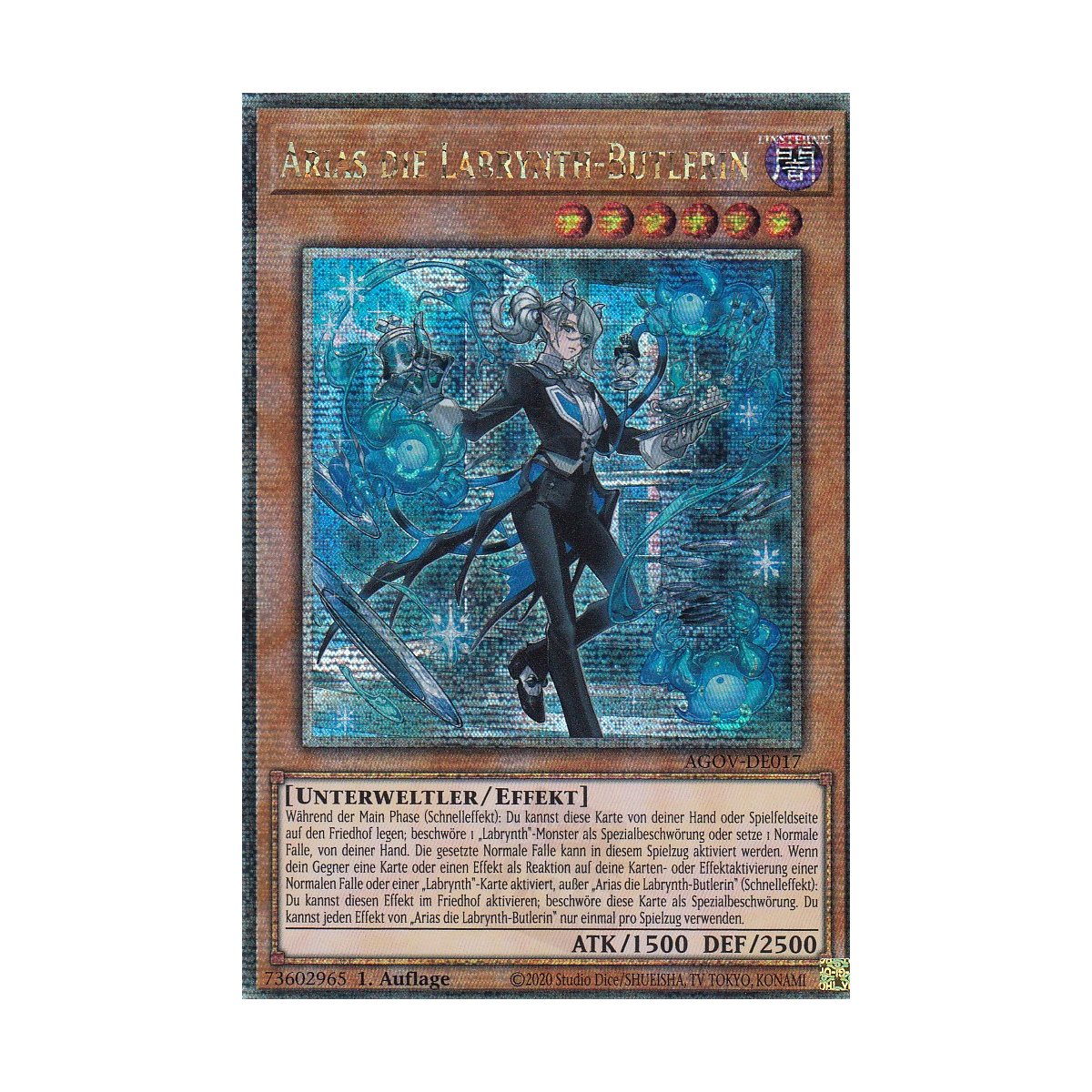Arias die Labrynth-Butlerin (Quarter Century Secret Rare) AGOV-DE017 ...