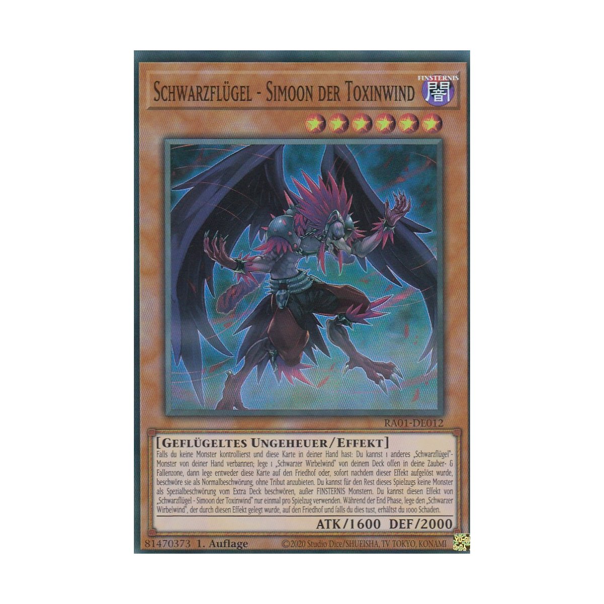 Schwarzflügel - Simoon der Toxinwind V.7 (Ultimate Rare) RA01-DE012 V.7 ...