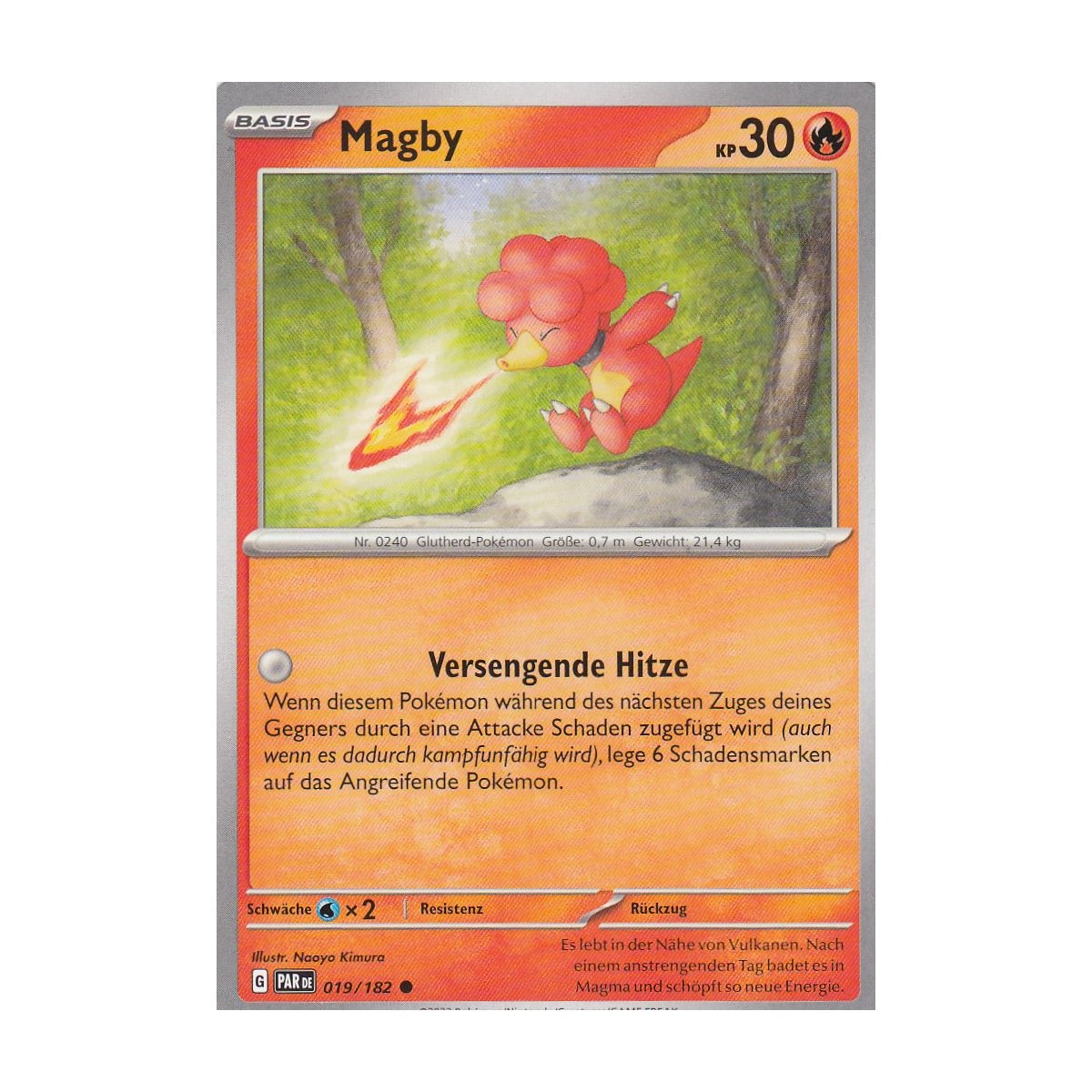 Magby 019/182 Paradoxrift Pokemon Karte günstig kaufen