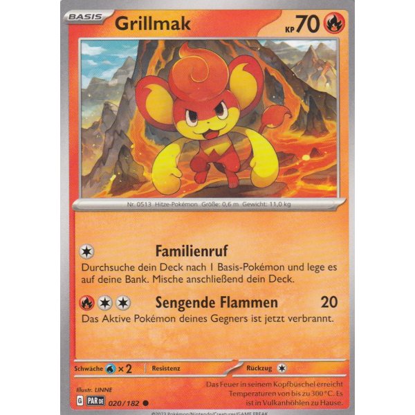 Grillmak 020/182 Paradoxrift Pokemon Karte günstig kaufen