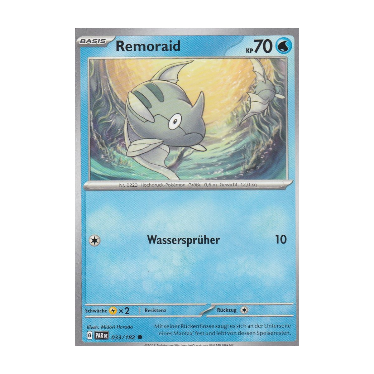Remoraid 033/182 Paradoxrift Pokemon Karte günstig kaufen