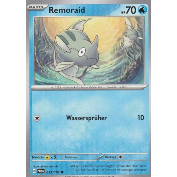 Remoraid 033/182 Paradoxrift Pokemon Karte günstig kaufen