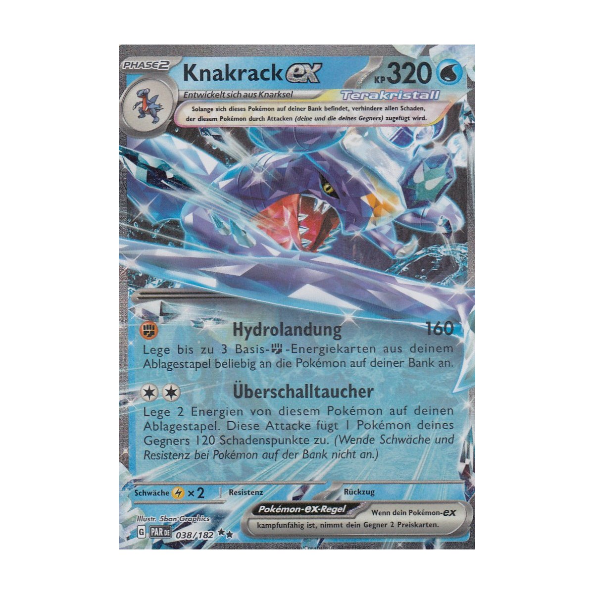Knakrack ex 038/182 Paradoxrift Pokemon Karte günstig kaufen