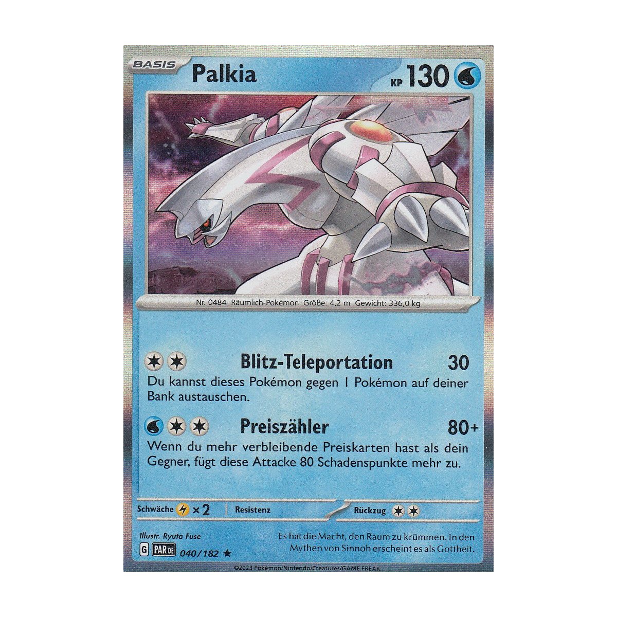 Palkia 040/182 Holo Paradoxrift Pokemon Karte günstig kaufen