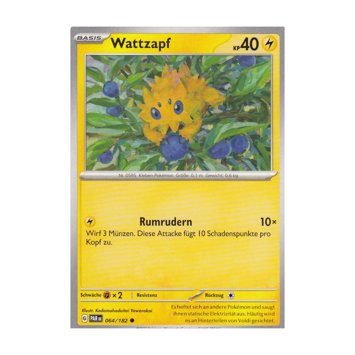 Wattzapf 064/182 Paradoxrift Pokemon Karte günstig kaufen
