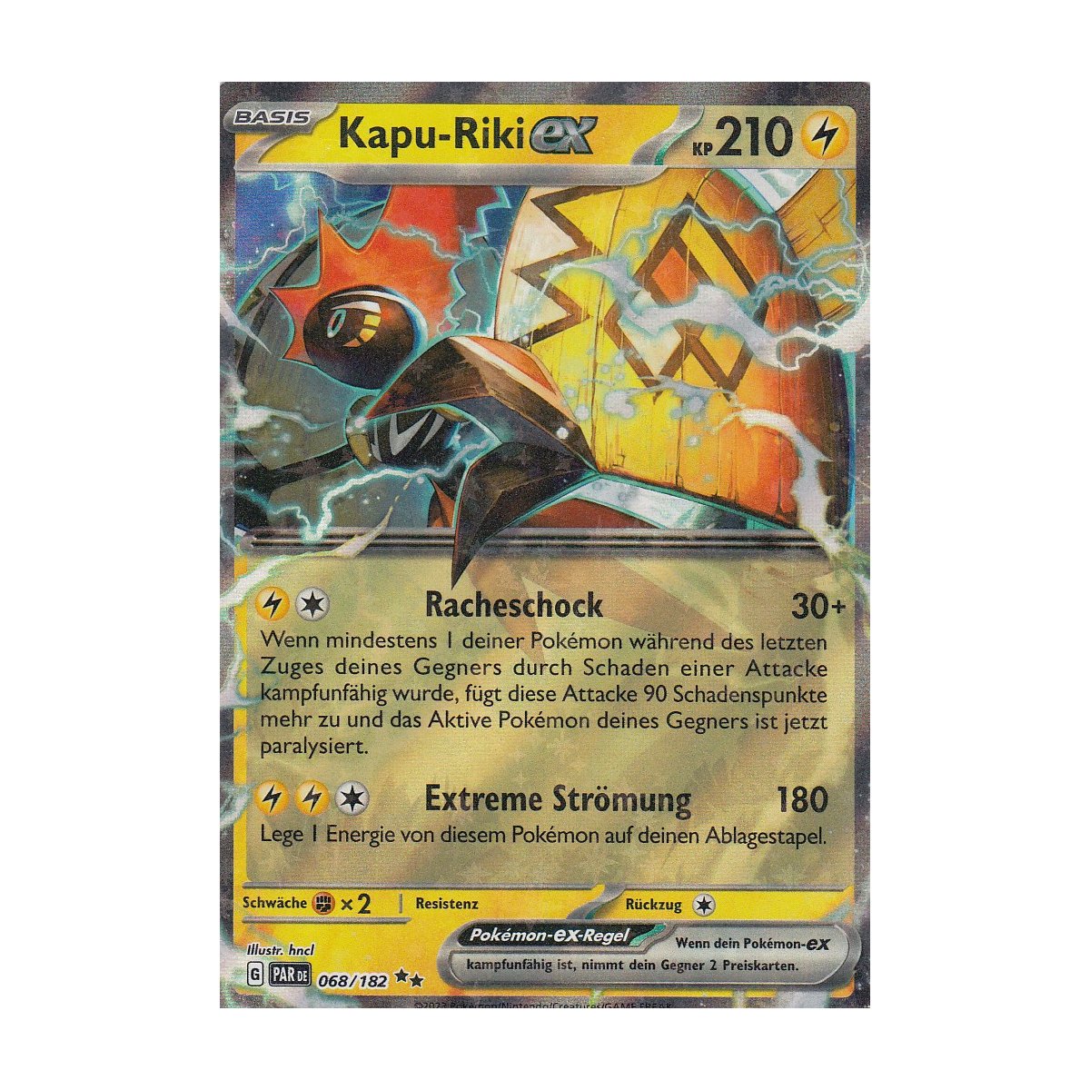 Kapu-Riki ex 068/182 Paradoxrift Pokemon Karte günstig kaufen