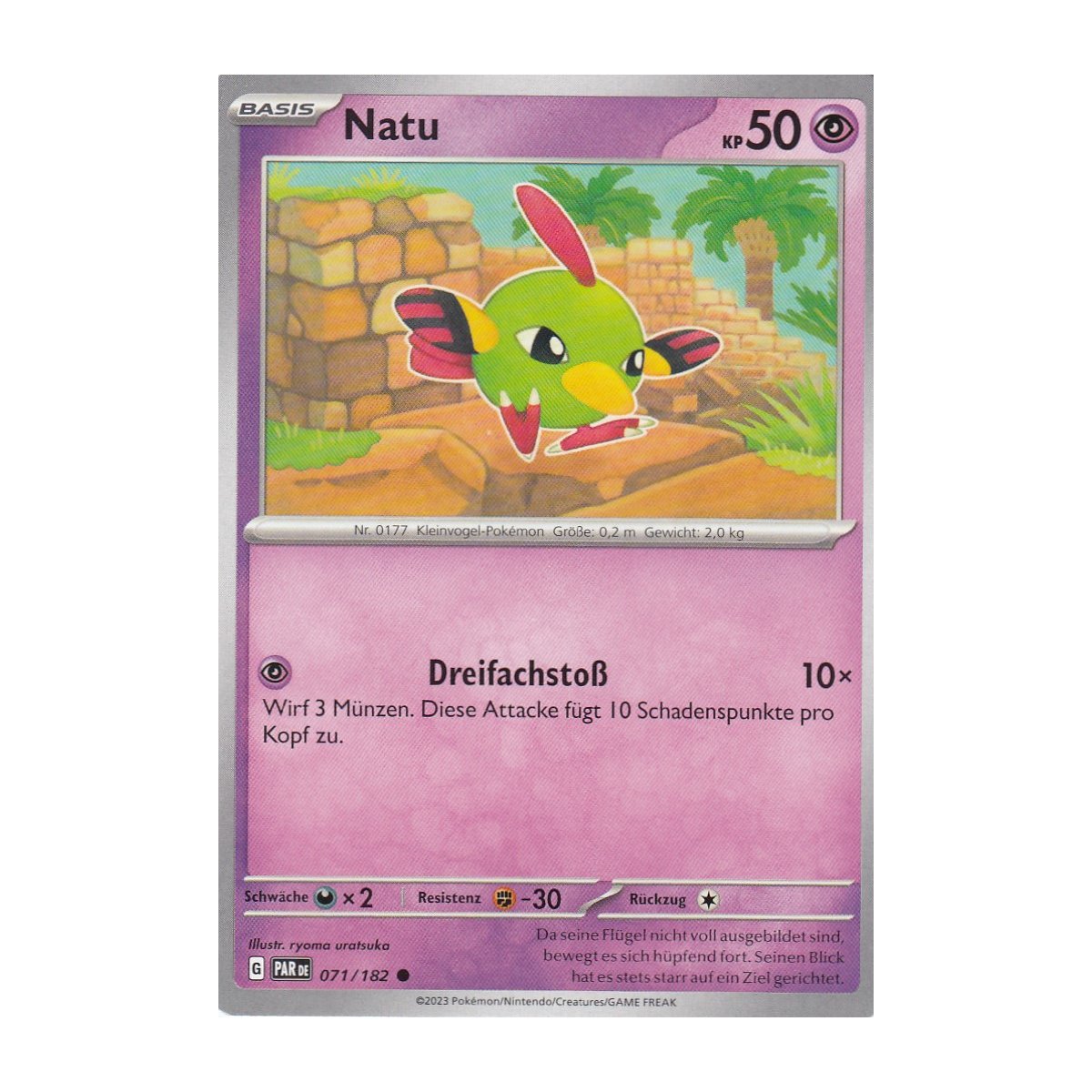 Natu 071/182 Paradoxrift Pokemon Karte günstig kaufen