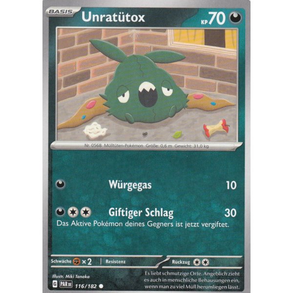 Unratütox 116/182 Paradoxrift Pokemon Karte günstig kaufen