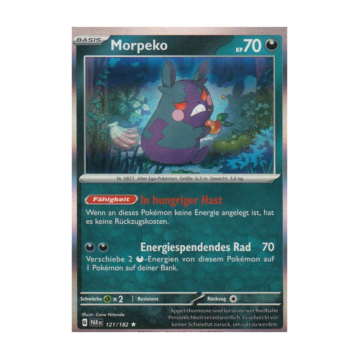 Morpeko 121/182 Holo Paradoxrift Pokemon Karte günstig kaufen
