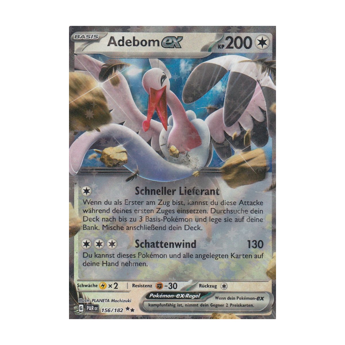 Adebom ex 156/182 Paradoxrift Pokemon Karte günstig kaufen