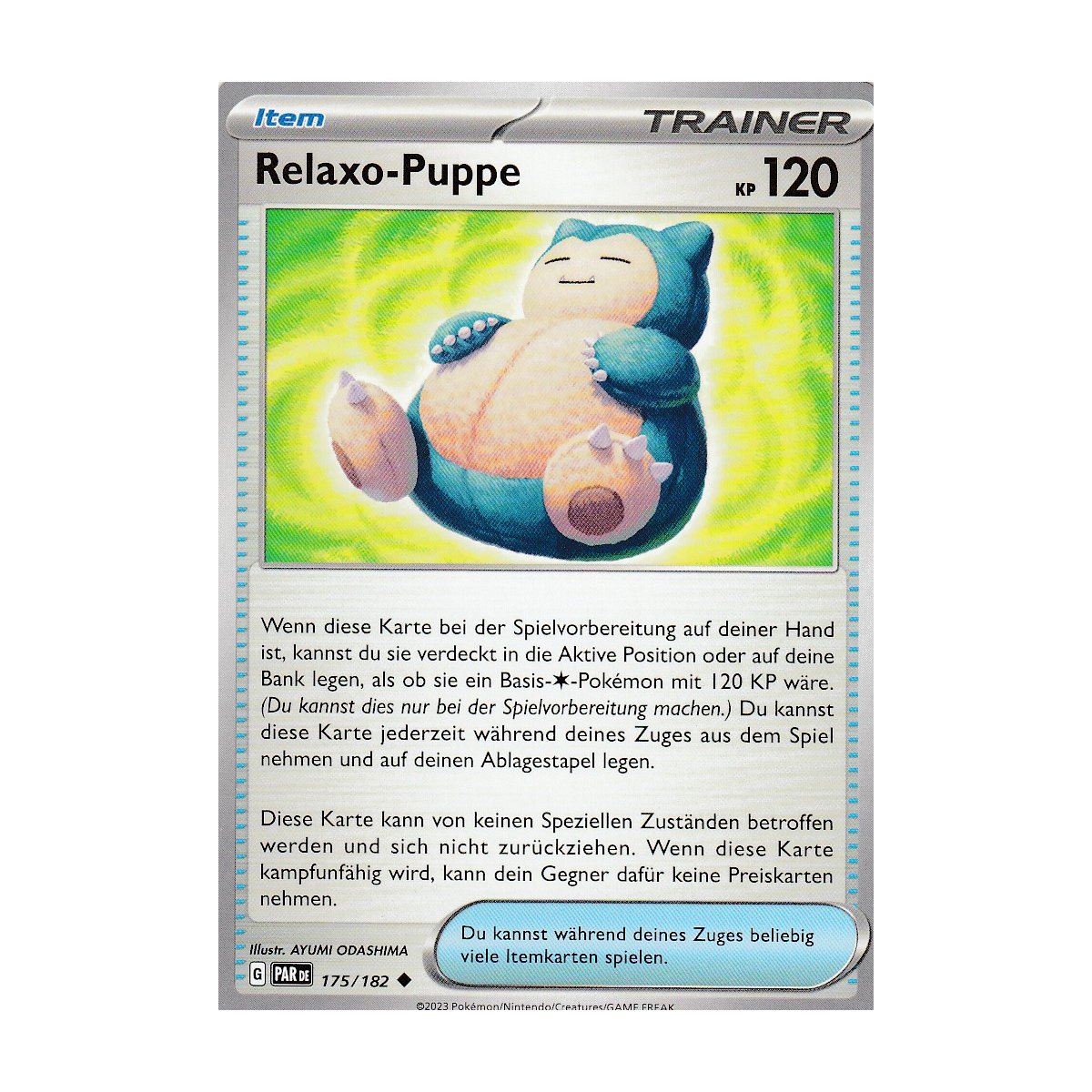 Relaxo-Puppe 175/182 Paradoxrift Pokemon Karte günstig kaufen