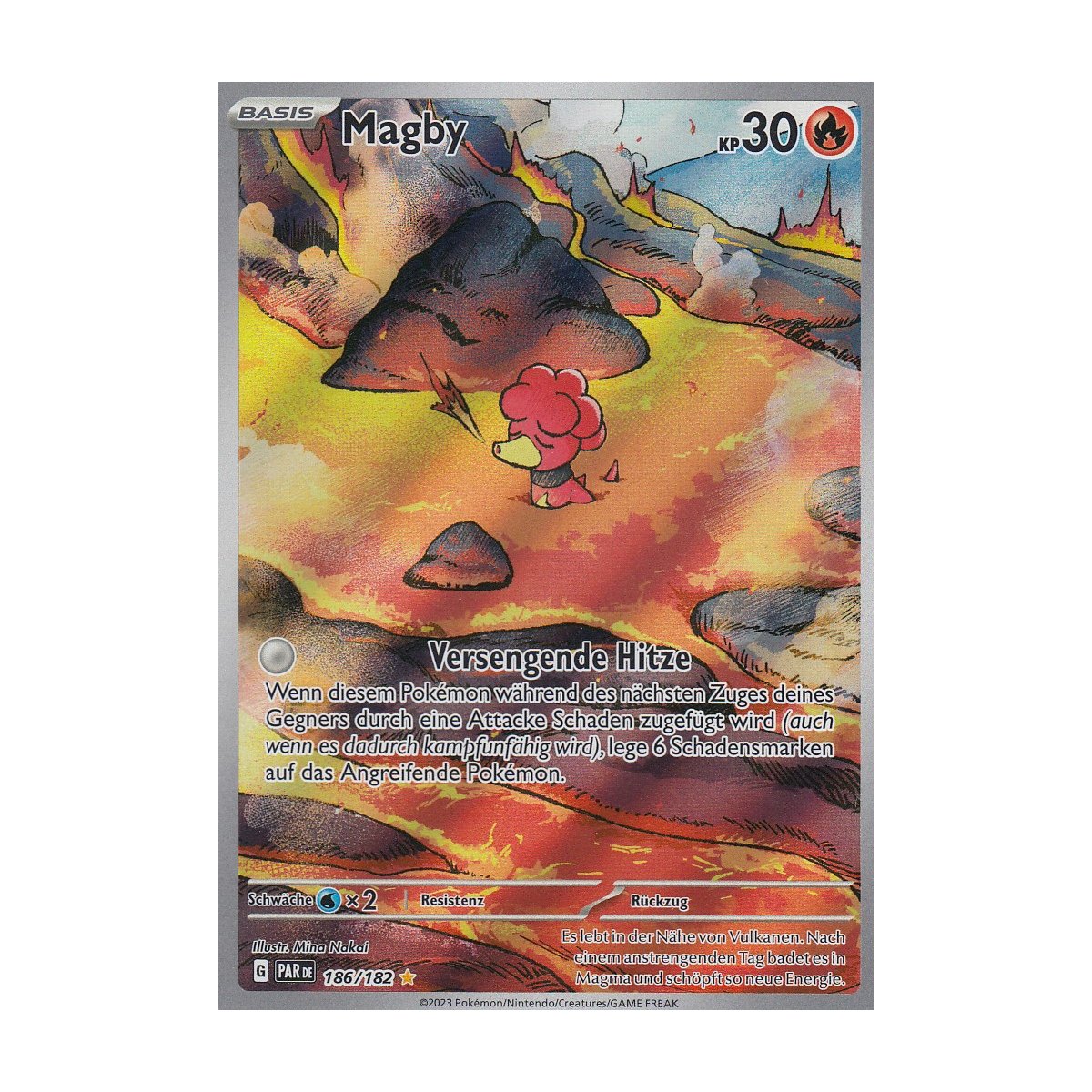 Magby 186/182 Illustration Rare Paradoxrift Pokemon Karte kaufen