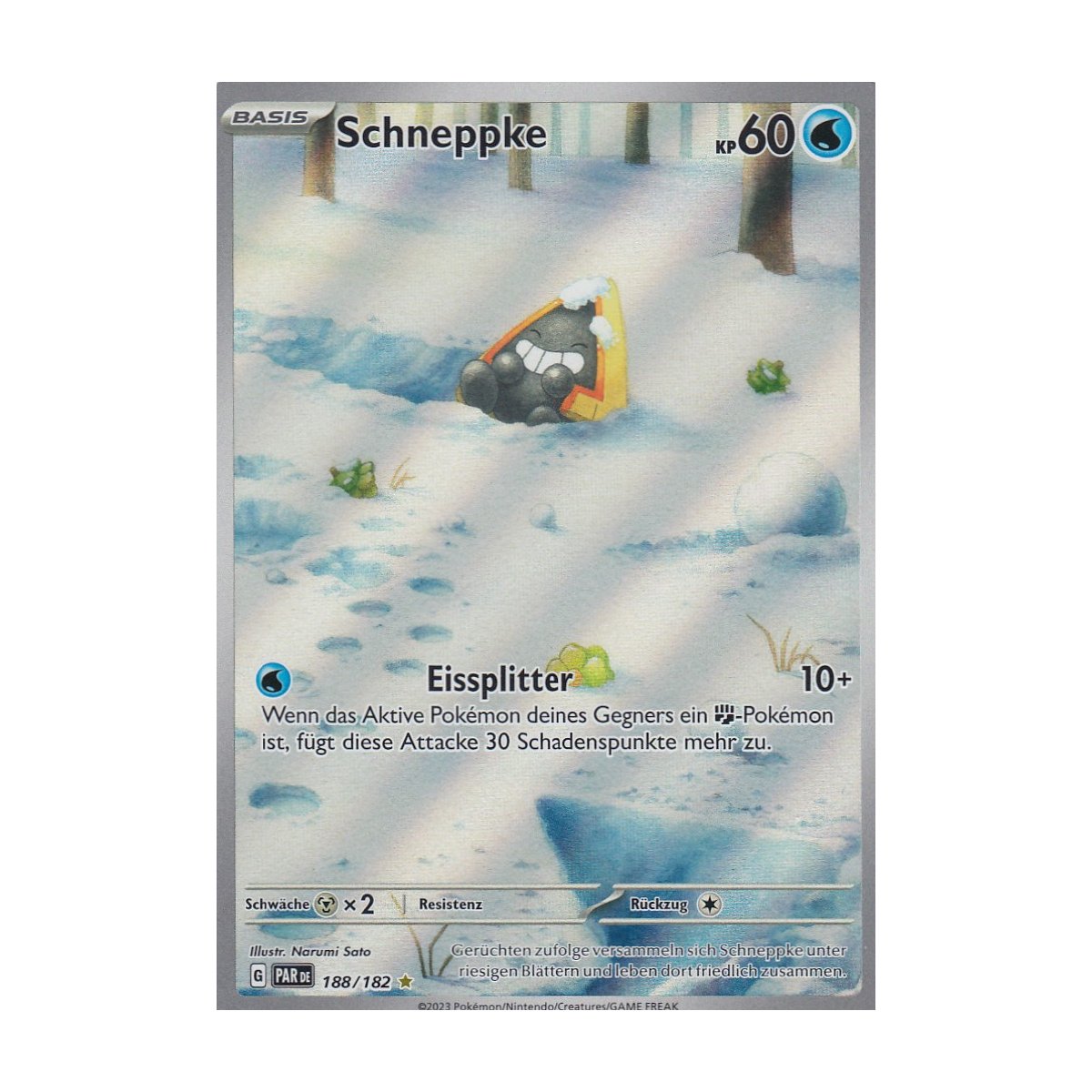 Schneppke 188/182 Illustration Rare Paradoxrift Pokemon Karte kaufen