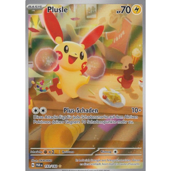 Plusle 193/182 Illustration Rare Paradoxrift Pokemon Karte kaufen