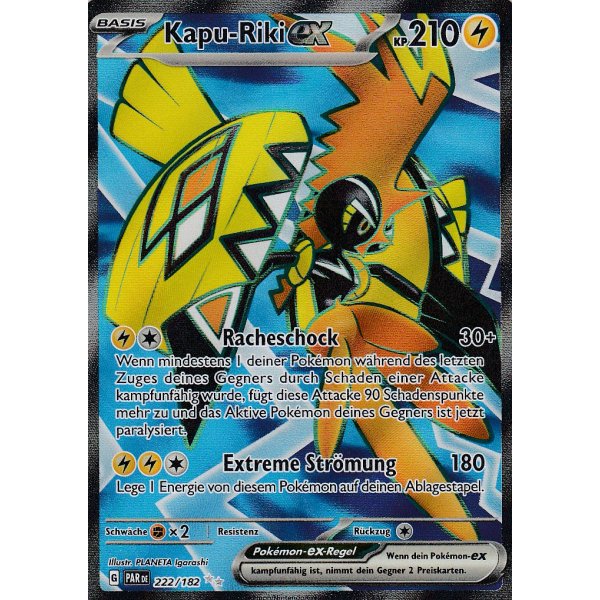 Kapu-Riki ex 222/182 Fullart Paradoxrift Pokemon Karte kaufen