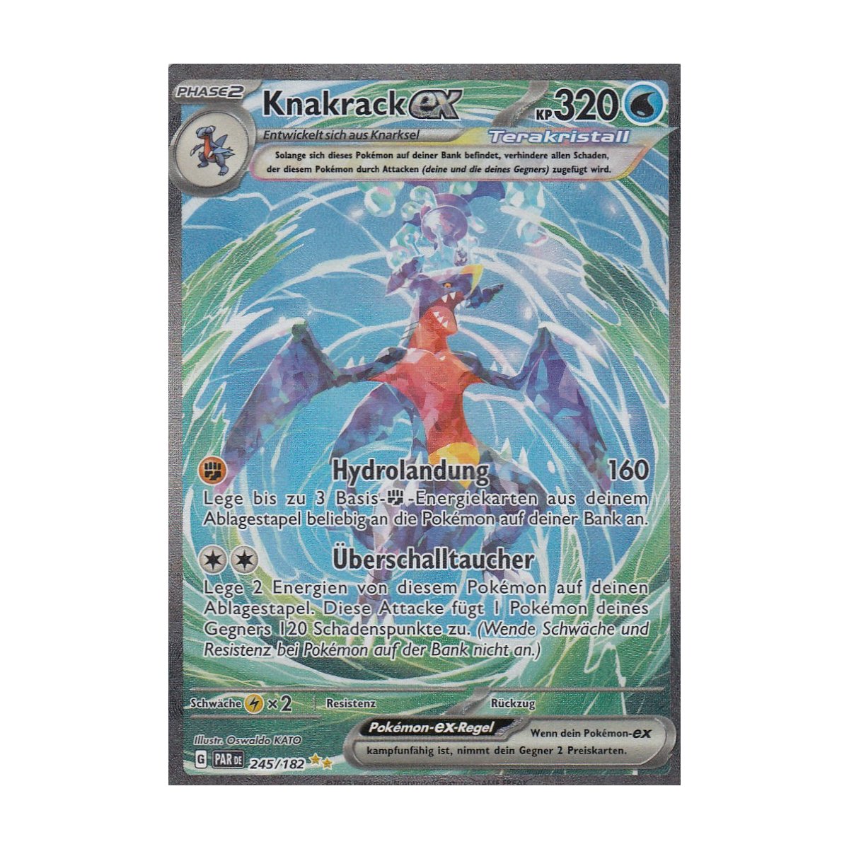 Knakrack ex 245/182 Special Illustration Rare Paradoxrift Pokemon Karte ...