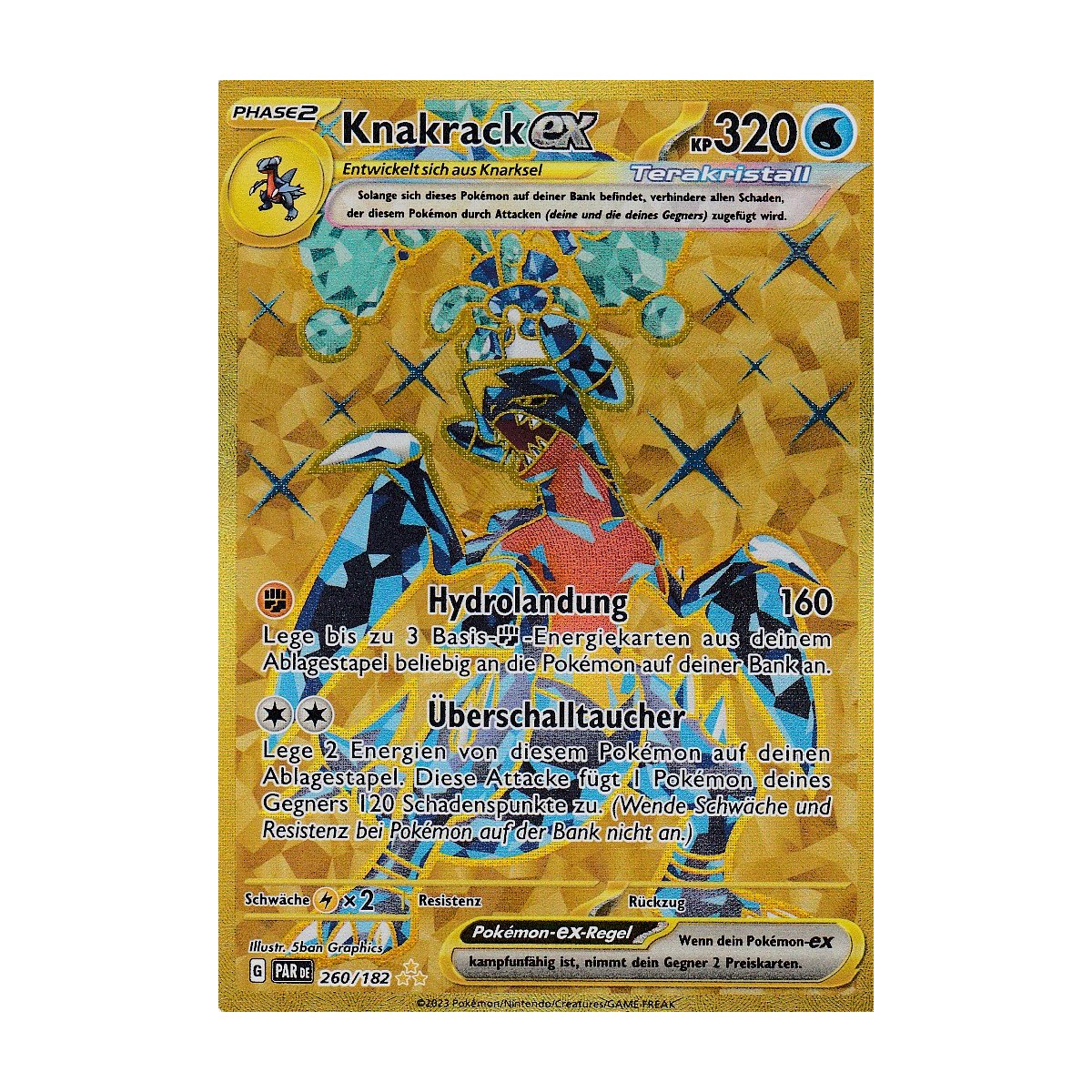 Knakrack ex 260/182 Hyper Rare Paradoxrift Pokemon Karte kaufen