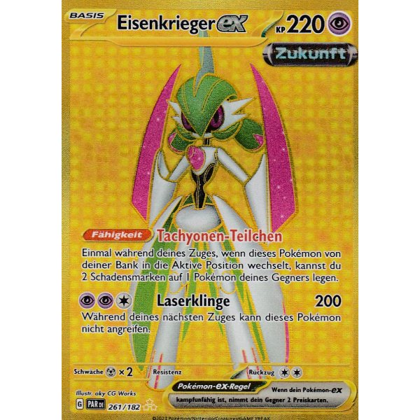 Eisenkrieger ex 261/182 Hyper Rare Paradoxrift Pokemon Karte kaufen
