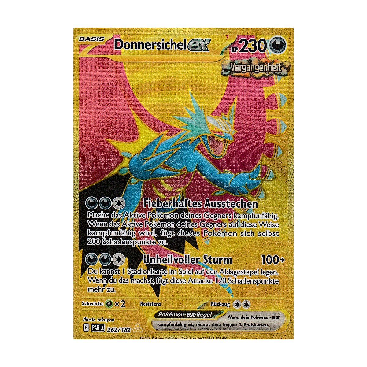 Donnersichel ex 262/182 Hyper Rare Paradoxrift Pokemon Karte kaufen