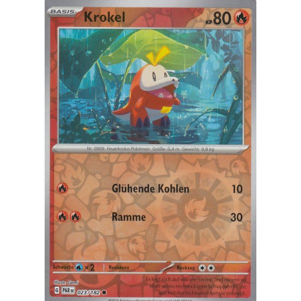 Krokel 023/182 REVERSE HOLO Paradoxrift Pokemon Karte kaufen