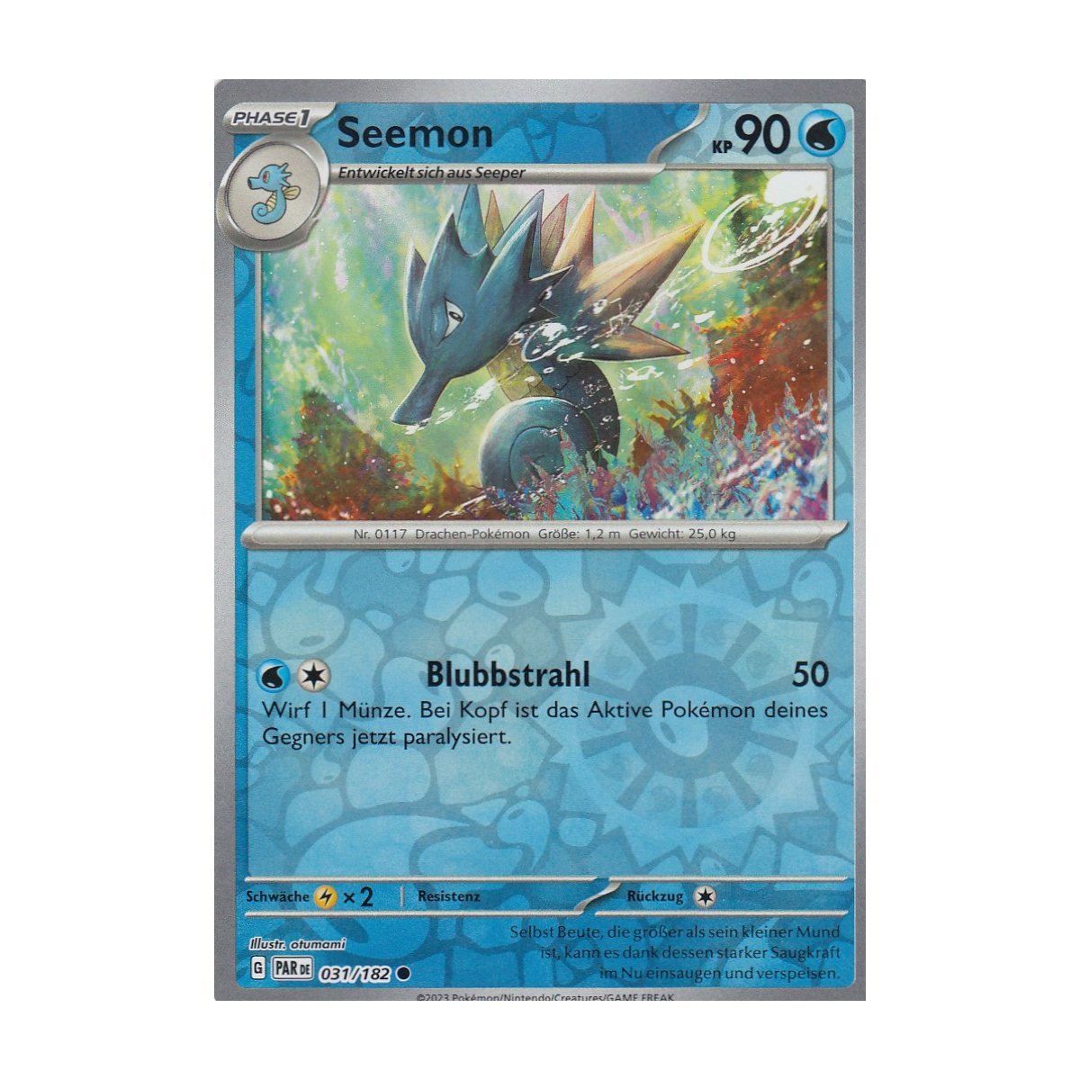 Seemon 031/182 REVERSE HOLO Paradoxrift Pokemon Karte kaufen