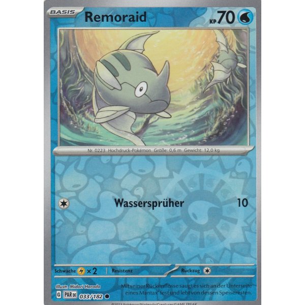 Remoraid 033/182 REVERSE HOLO Paradoxrift Pokemon Karte kaufen