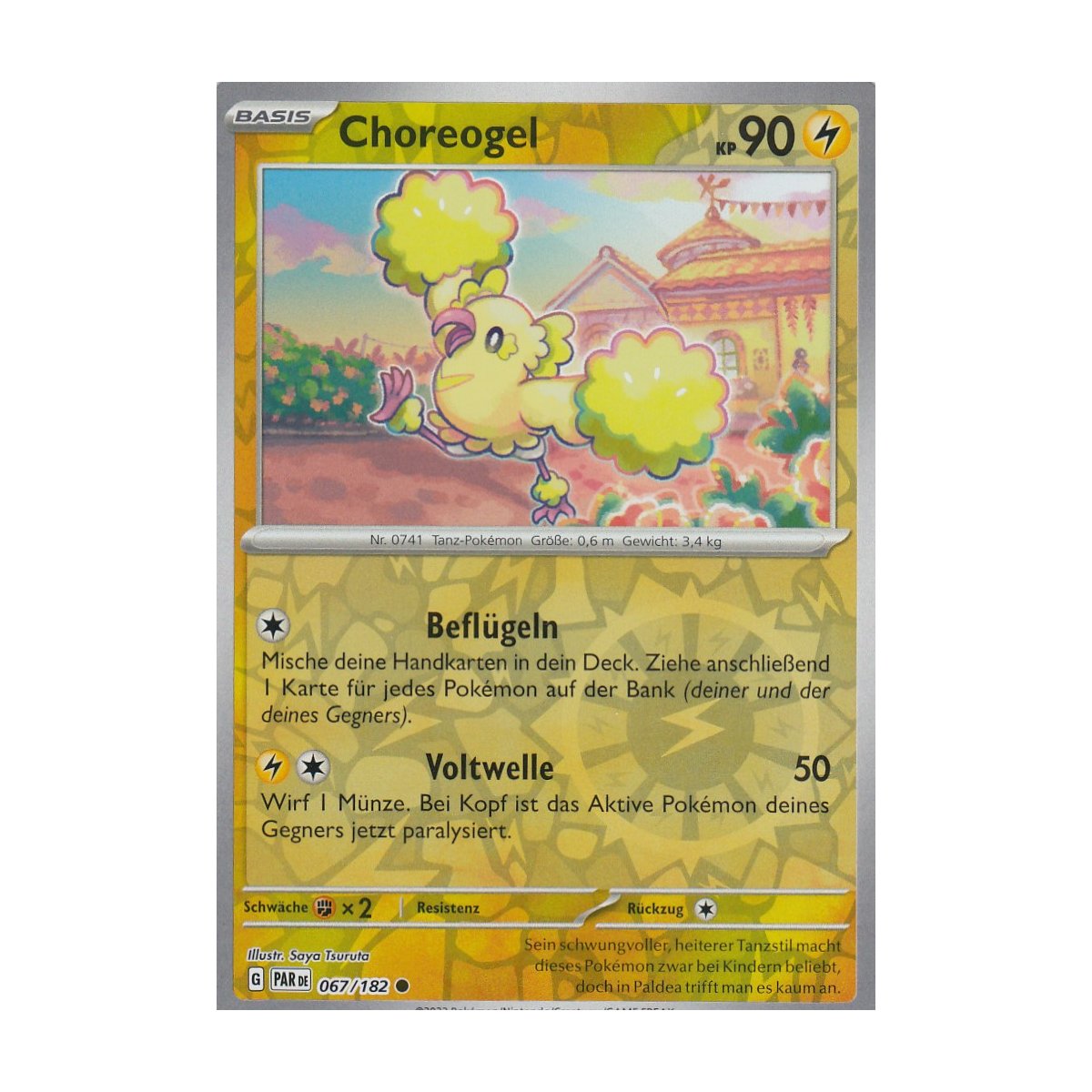 Choreogel 067/182 REVERSE HOLO Paradoxrift Pokemon Karte kaufen