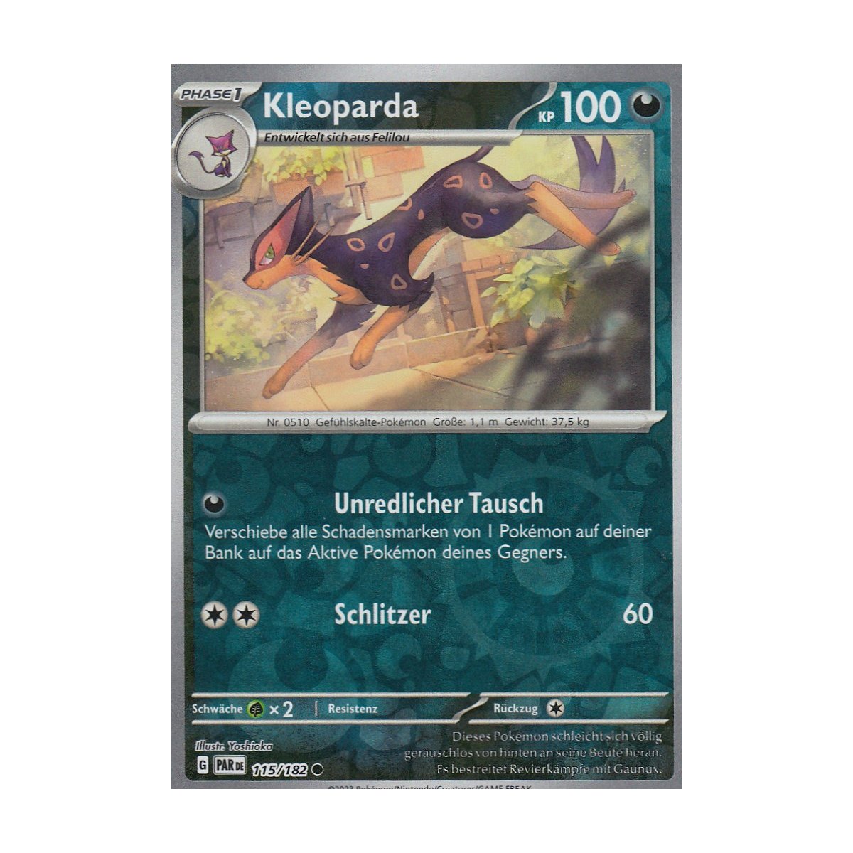 Kleoparda 115/182 REVERSE HOLO Paradoxrift Pokemon Karte kaufen