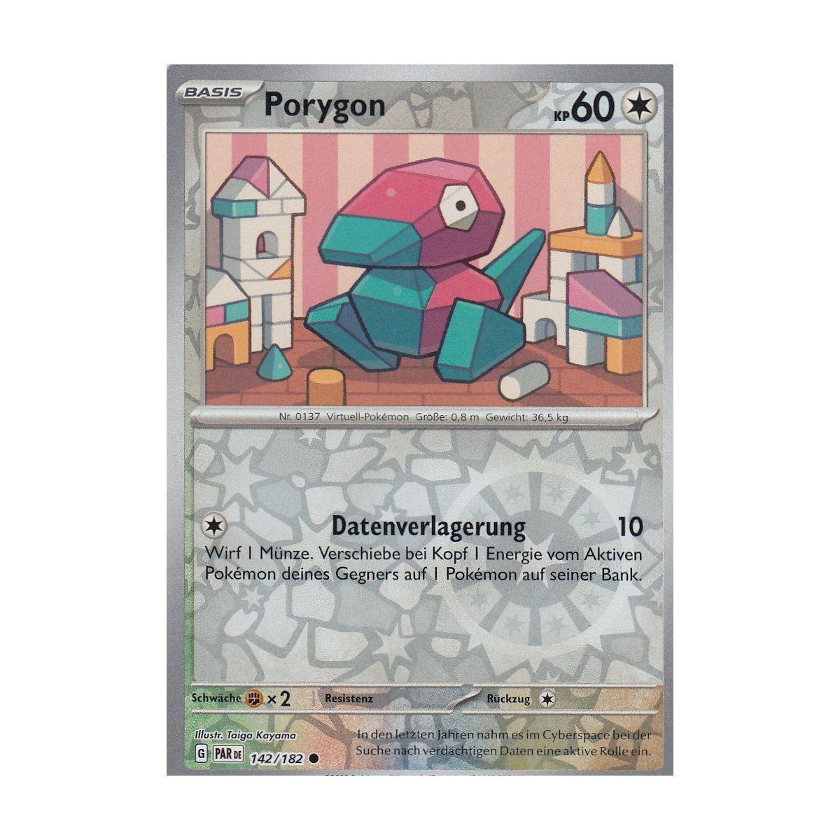 Porygon 142/182 REVERSE HOLO Paradoxrift Pokemon Karte kaufen