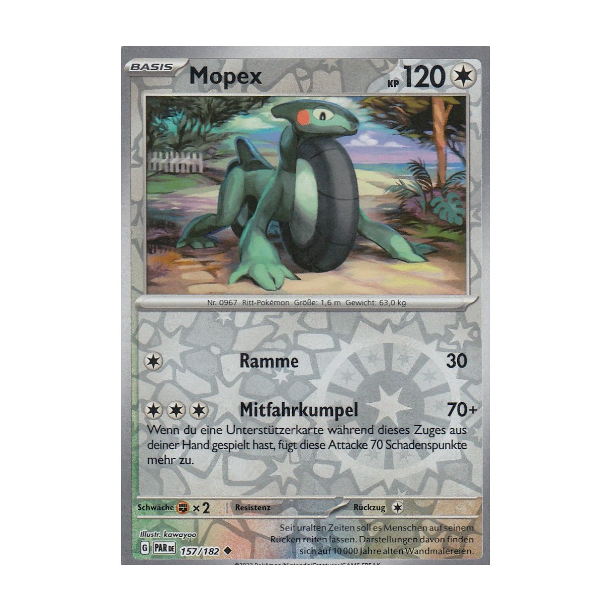 Mopex 157/182 REVERSE HOLO Paradoxrift Pokemon Karte kaufen