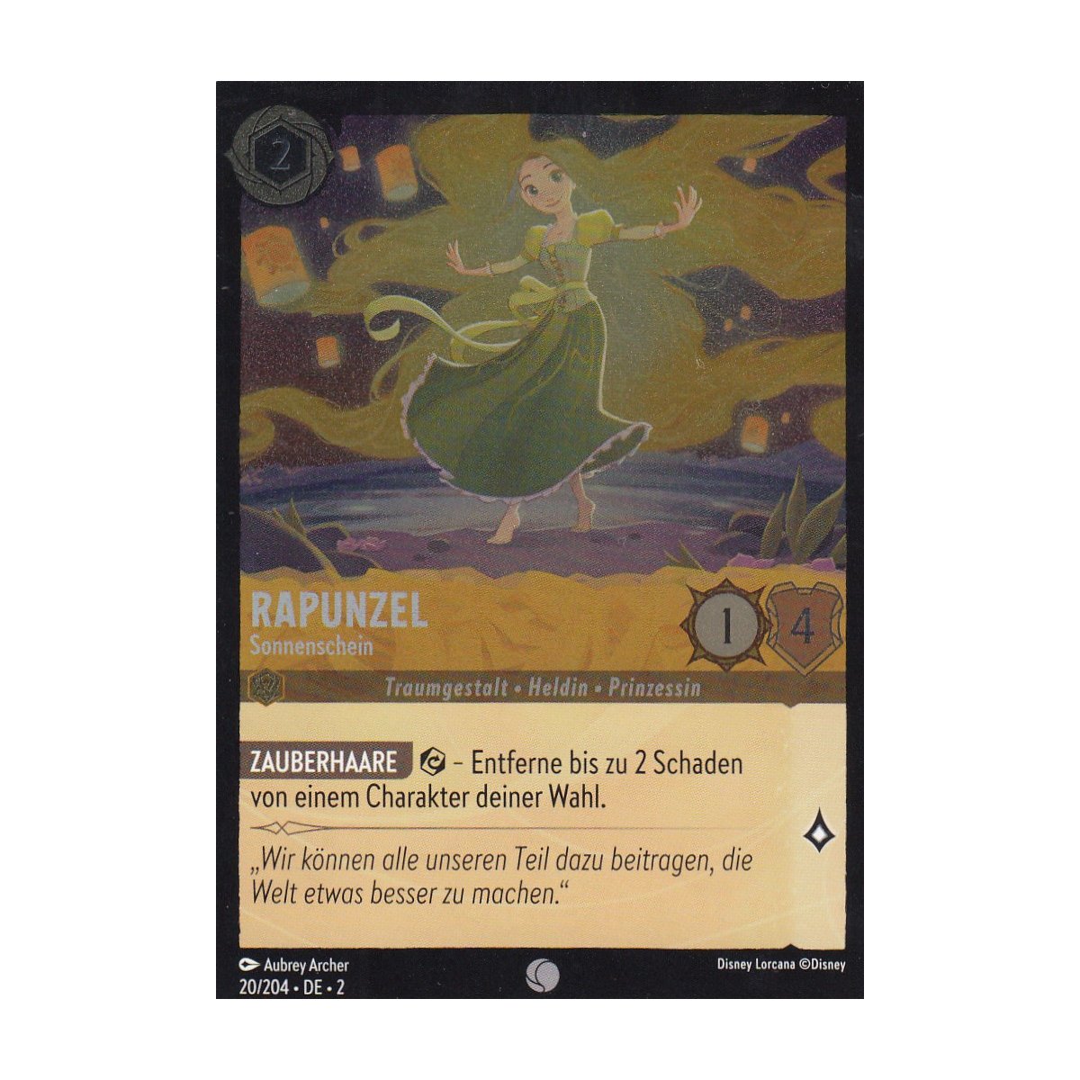 Rapunzel - Sonnenschein Holo 020/204 2ROF-020-HOLO Aufstieg der ...